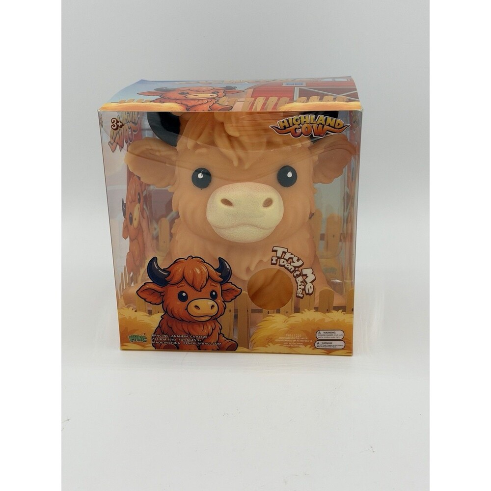 Toys | 226 Squishy Highland Cow Sensory Toys Tiktok Viral In Hand Brand ...